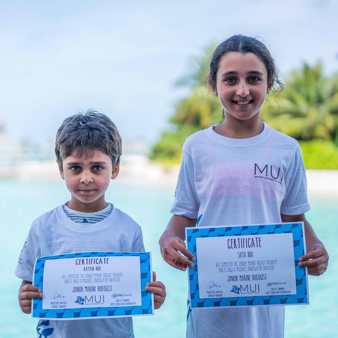 Travel Trade Maldives - Junior Marine Biologist program at Six Senses Laamu