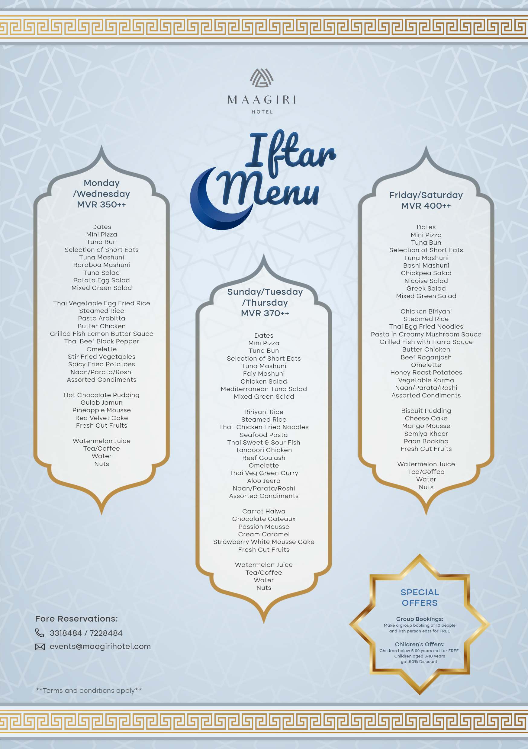Travel Trade Maldives - Maagiri Hotel Has Curated a Tantalising Iftar Menu for Ramadan 2024